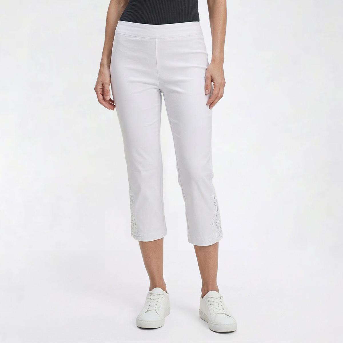 Click here for Womens Briggs Crochet Hem Luxe Millennium Capris prices