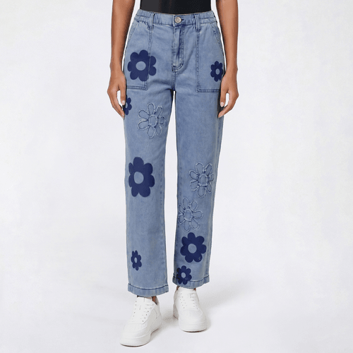 Click here for Juniors Gogo Jeans Floral Print Jeans prices