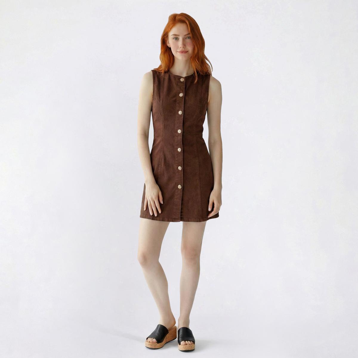 Click here for Juniors Love Tree Denim Contrast Princess Seam Ska... prices