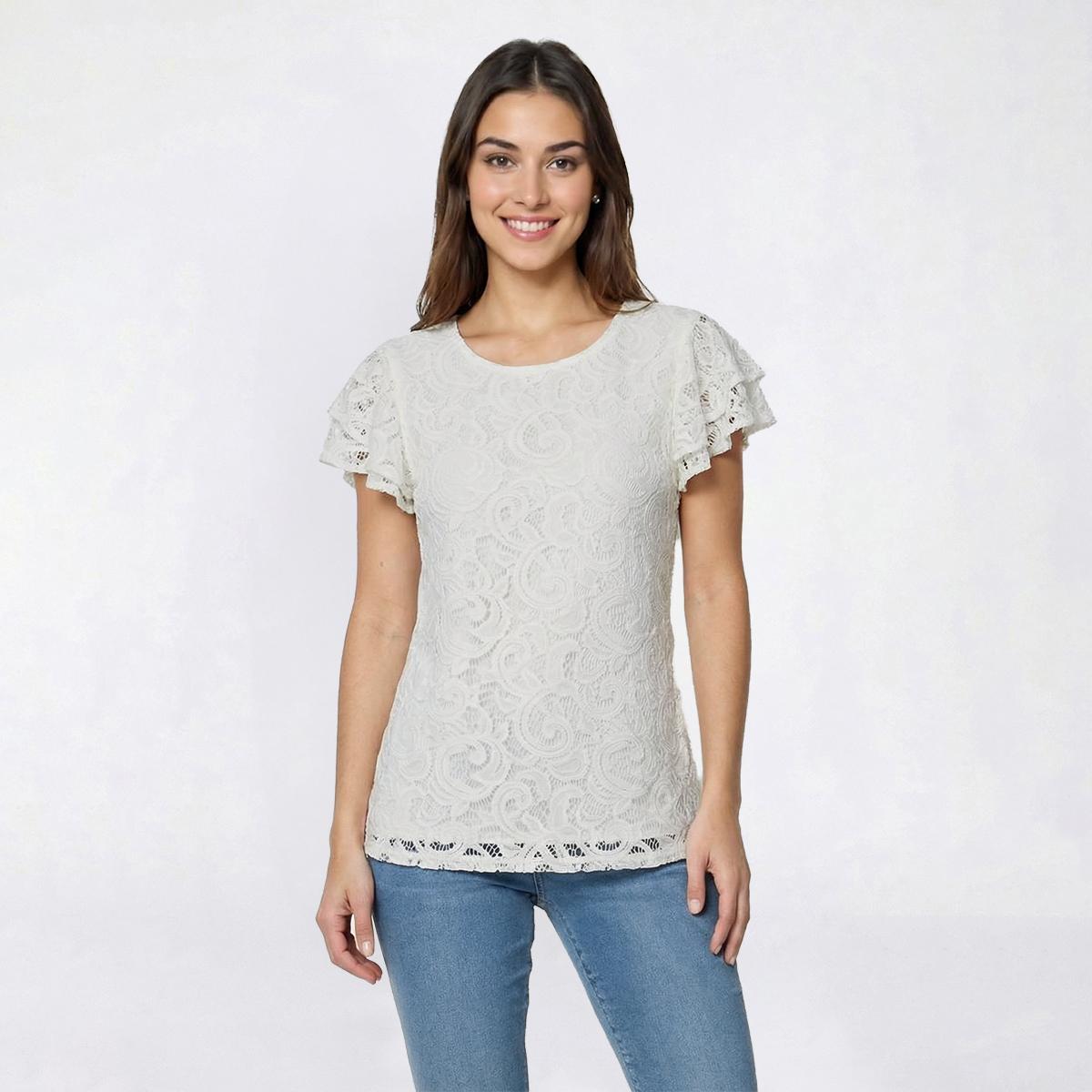 Click here for Womens Adrianna Papell Cap Flutter Sleeve Paisley... prices