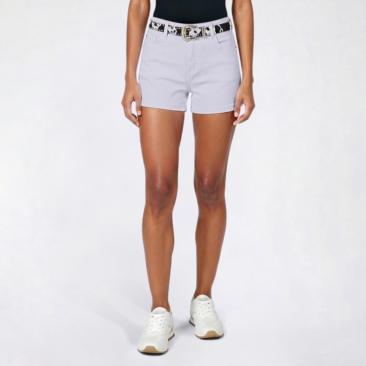 Click here for Juniors YMI(R) Mid Rise Shorts w/ Cow Print Belt prices