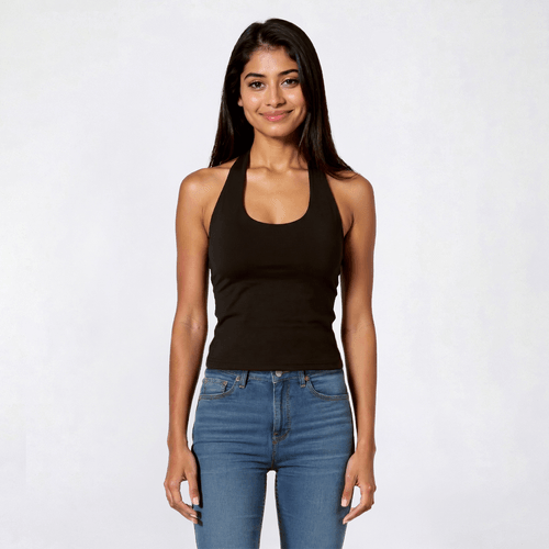 Click here for Juniors Cotton Candy Butter Soft Halter Top With P... prices