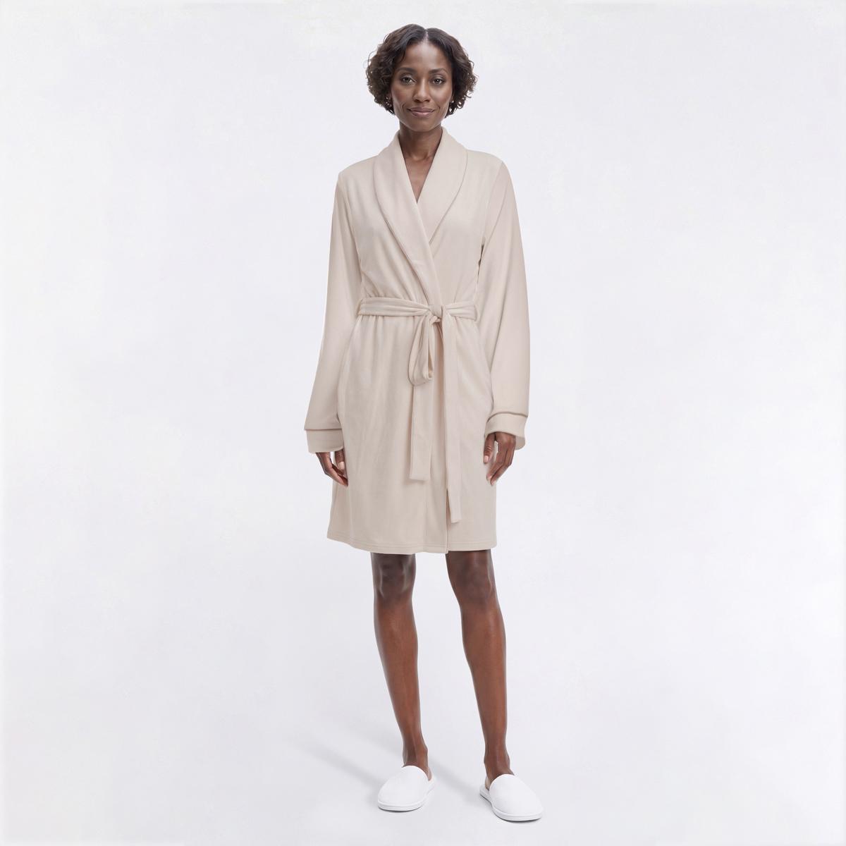 Click here for Womens Nicole Miller Long Sleeves Brushed Shawl Co... prices