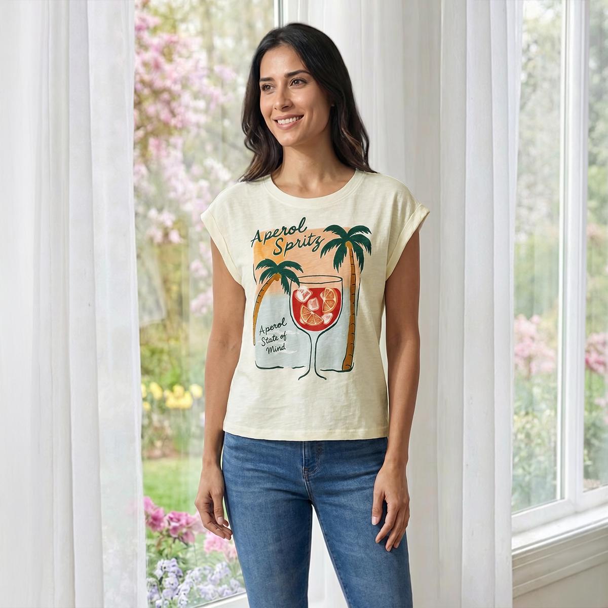 Click here for Womens Wildfox Aperol State Nova Tee prices