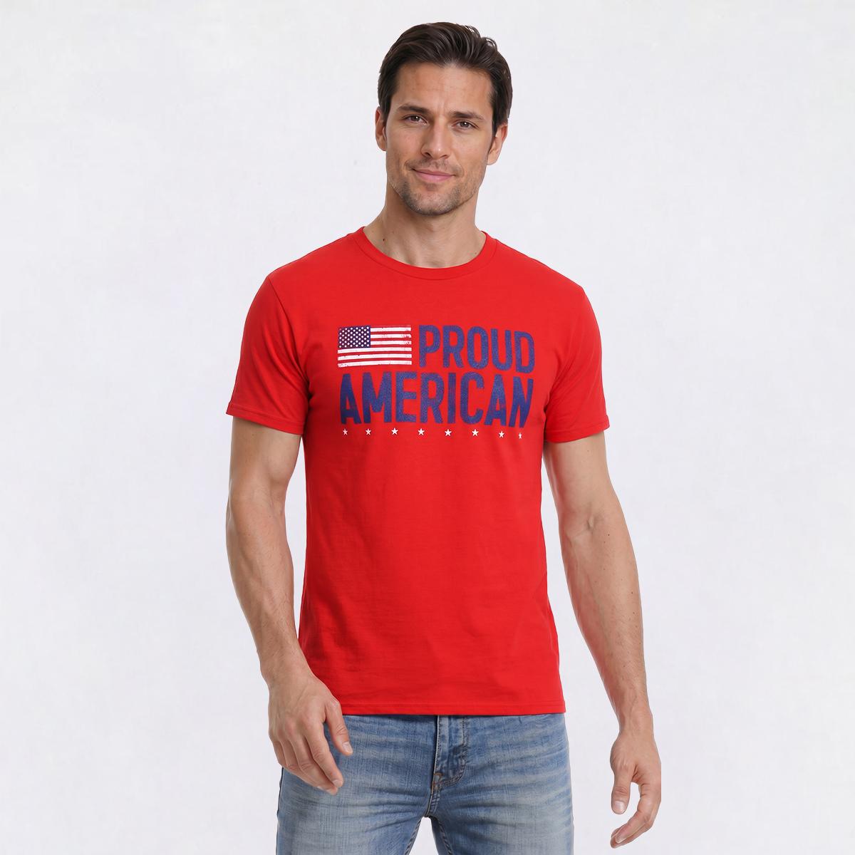 Click here for Mens Home of the Brave Proud American Graphic Tee prices