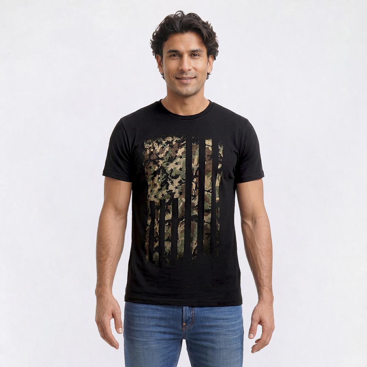 Click here for Mens Home of the Brave Camo Warrior Graphic Tee prices