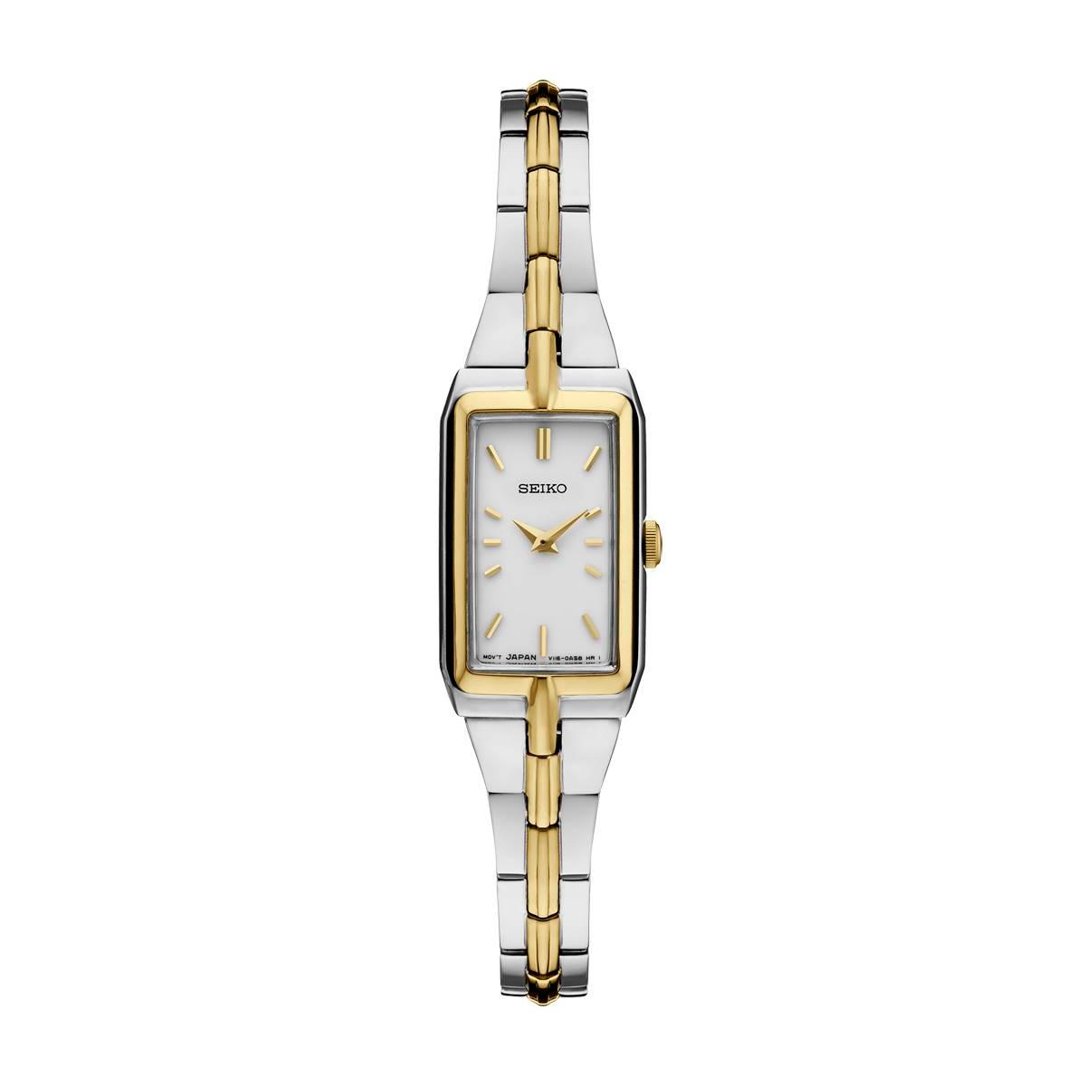 Click here for Womens Seiko Essentials Two-Tone/White Dial Watch... prices