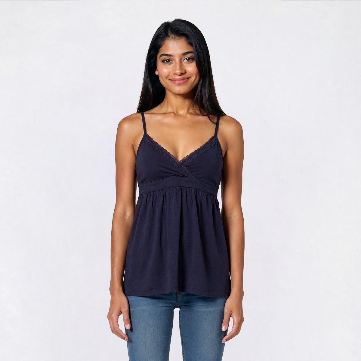 Click here for Juniors Madden Girl Solid Lace Trim Long Babydoll... prices