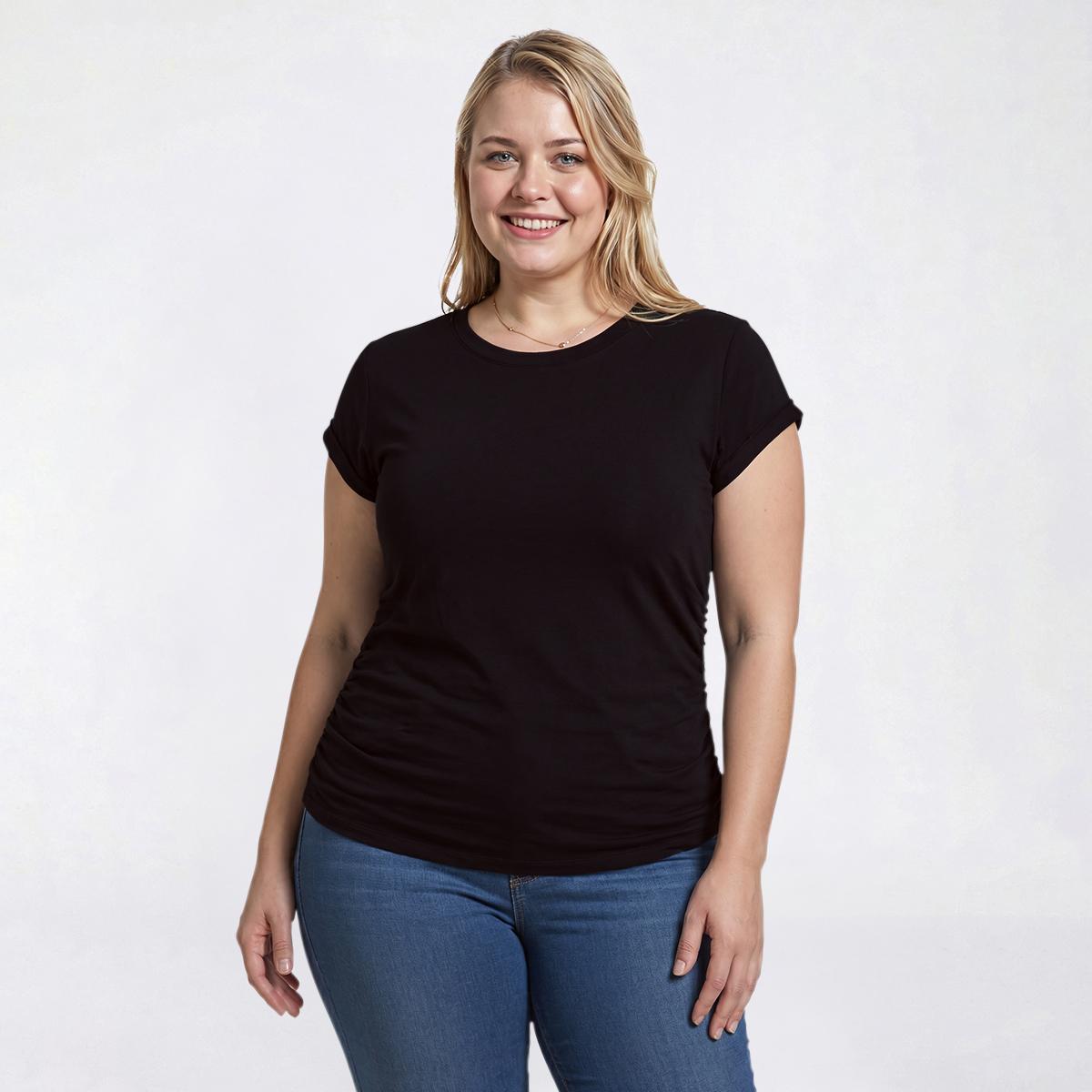 Click here for Juniors Plus Eye Candy Short Sleeve Crew Neck Tee... prices
