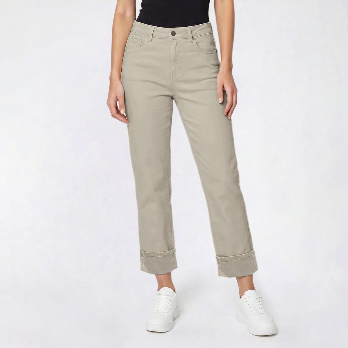 Click here for Womens Draper James 5 Pocket Straight Leg Cuffed C... prices