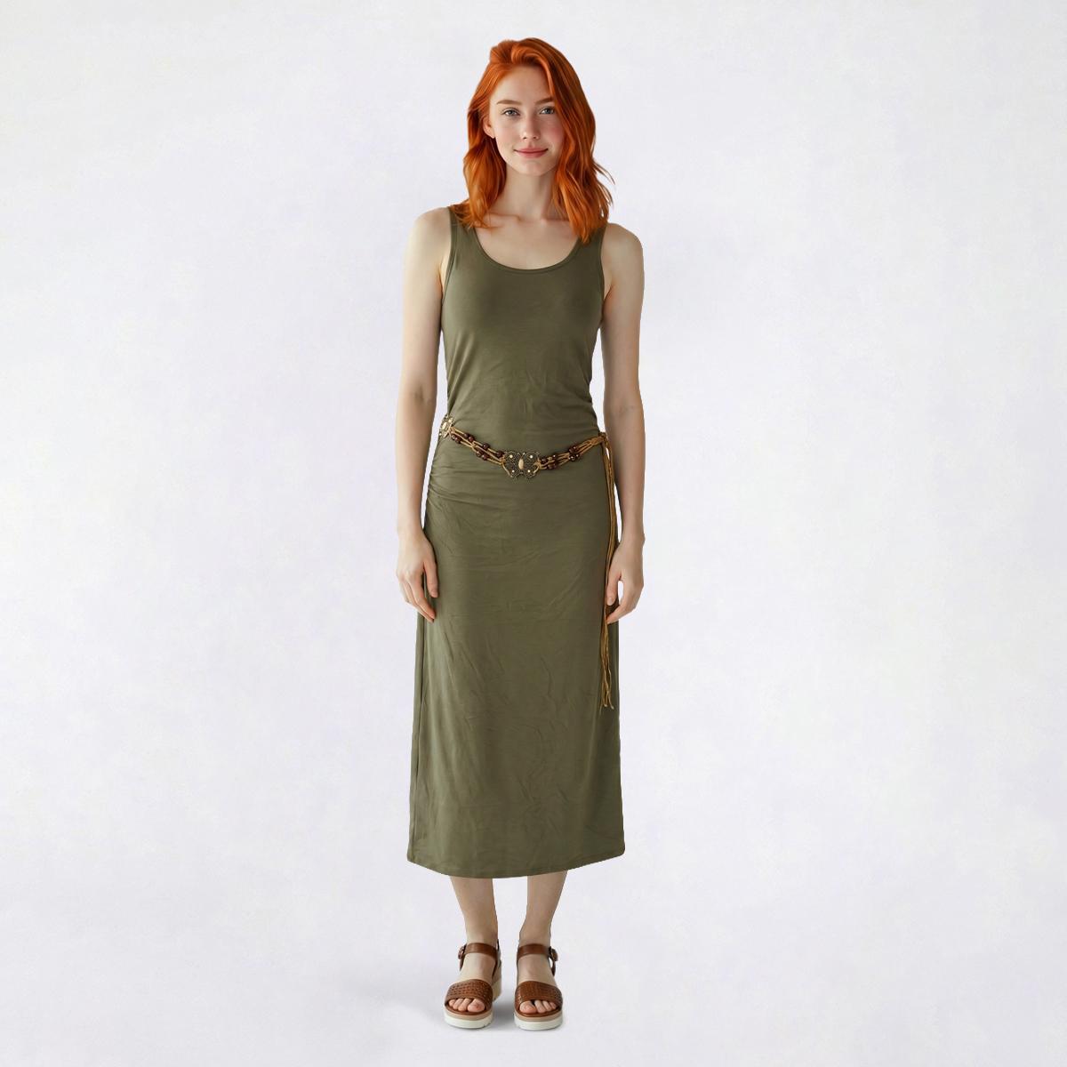 Click here for Juniors Madden Girl Yum Scoop Neck Tank Midi Dress prices