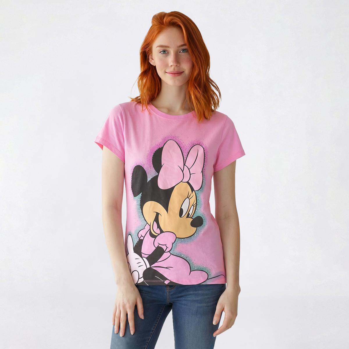 Click here for Juniors Freeze Minnie Rhinestone Girlfriend Tee prices