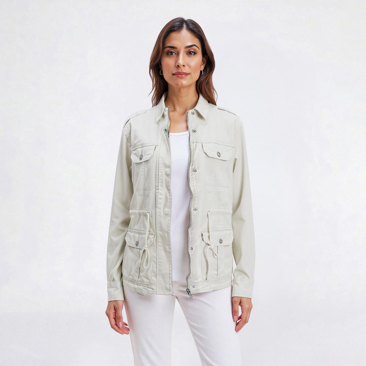 Click here for Womens Baccini Long Sleeve Anorak Patch Pockets Ja... prices