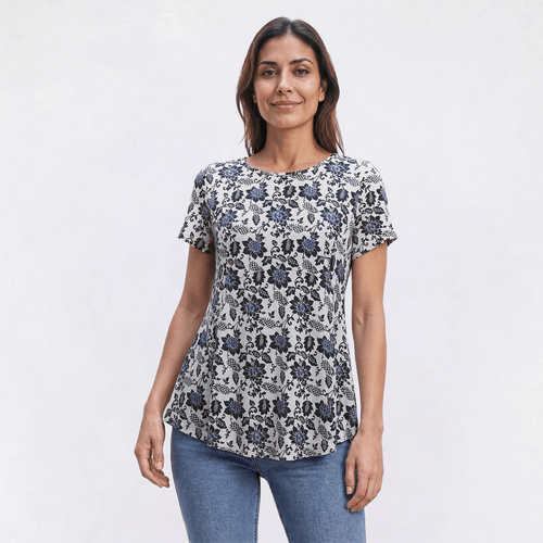 Click here for Womens Bobeau Short Sleeve Floral Pineapple Babydo... prices