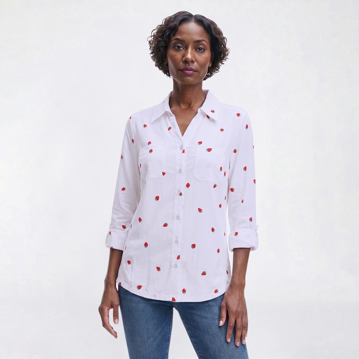 Click here for Womens Emily Daniels Strawberry Knit To Fit Casual... prices