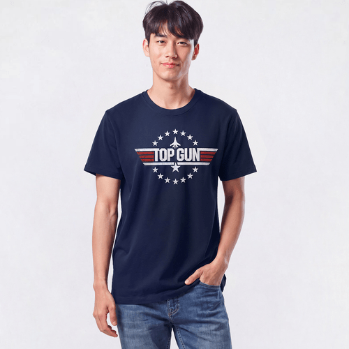 Click here for Young Mens Top Gun Round Graphic Tee prices
