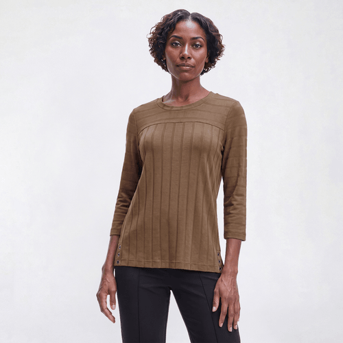 Click here for Womens Hasting & Smith 3/4 Sleeve Ribbed Grommet B... prices