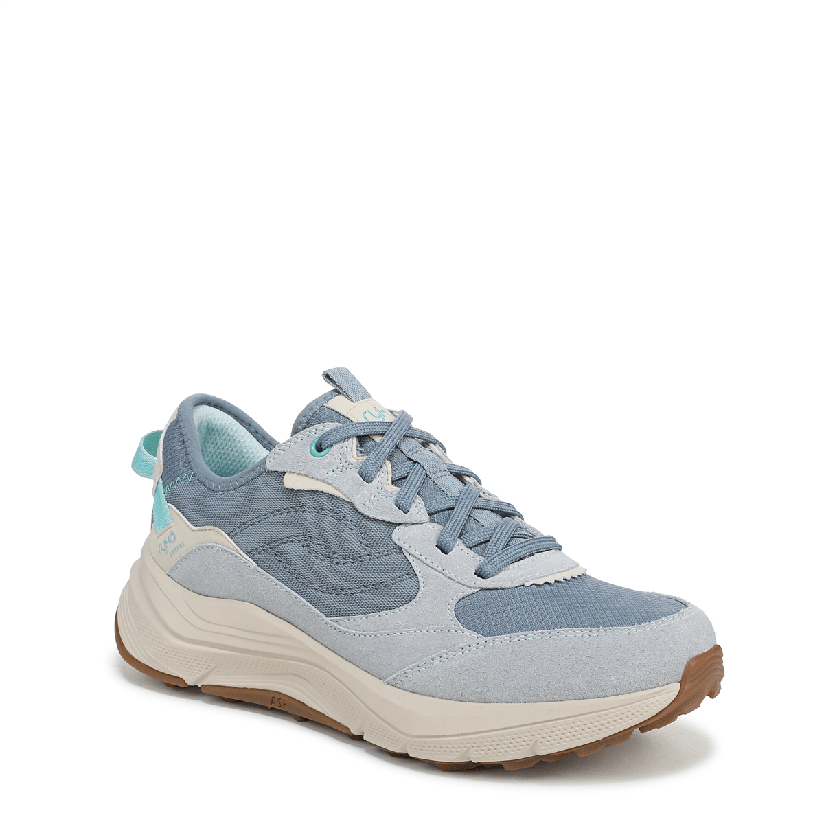 Ryka Womens Upside Tr Water-Repellant Trail Running Sneakers - Black Mesh/Suede/Fabric