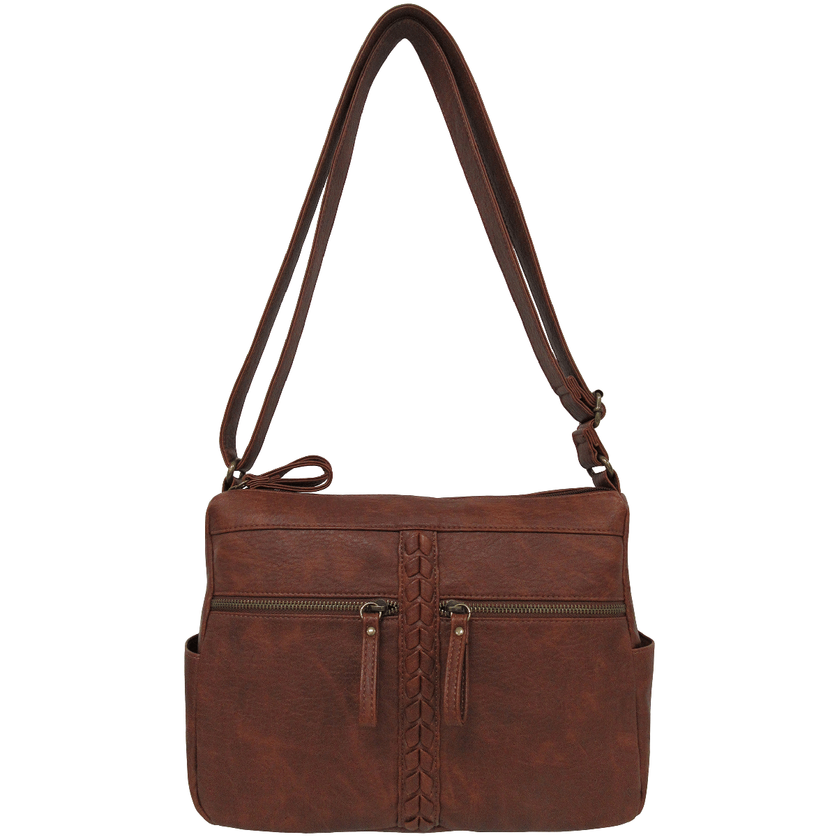 Click here for Bueno Antique Wash Braid Side Pocket Hobo prices