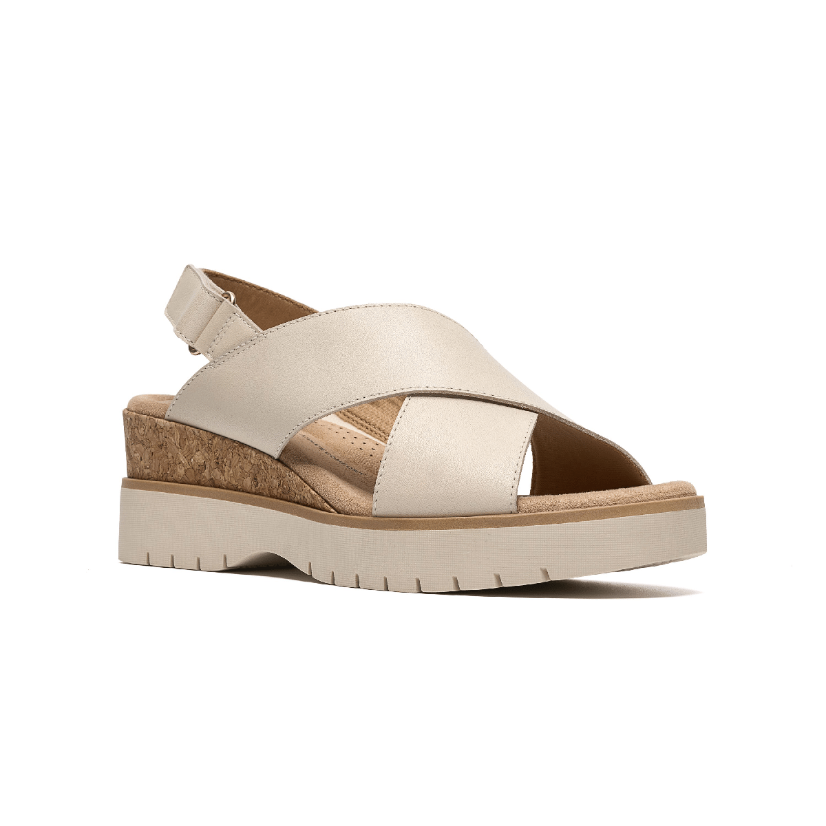 Click here for Womens Clarks(R) Collection Diaz Cross Wedge Sanda... prices