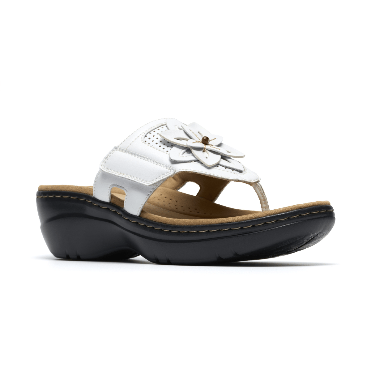 Clarks Womens Collection Round Toe Sandals - Denim Blue