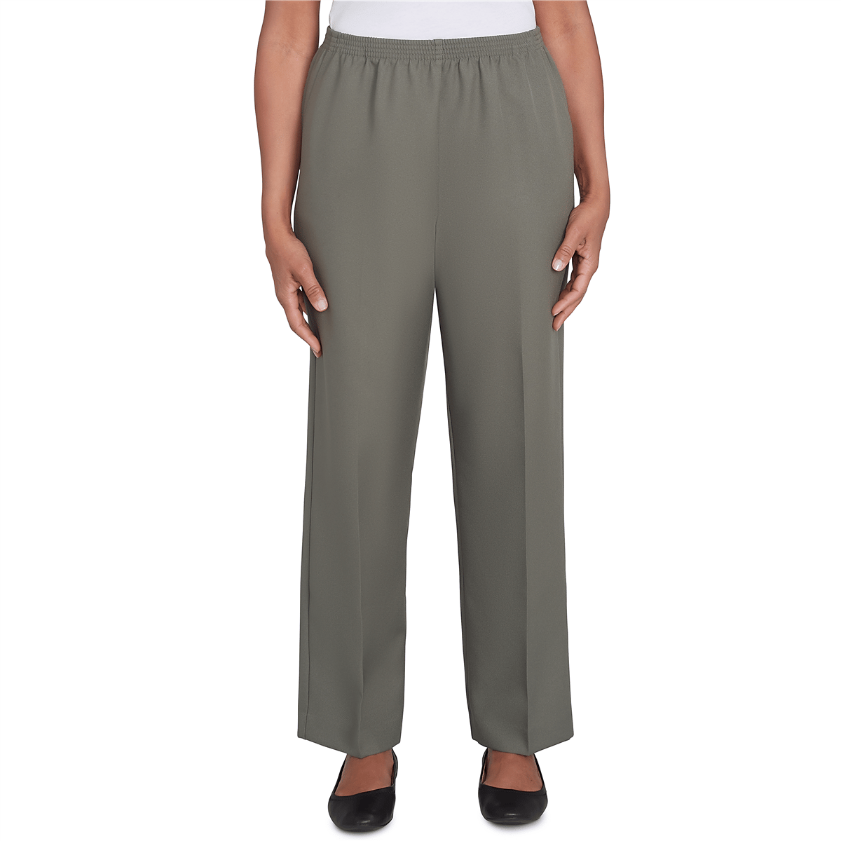 Womens Alfred Dunner Classics Poly Accord Casual Pants - Short