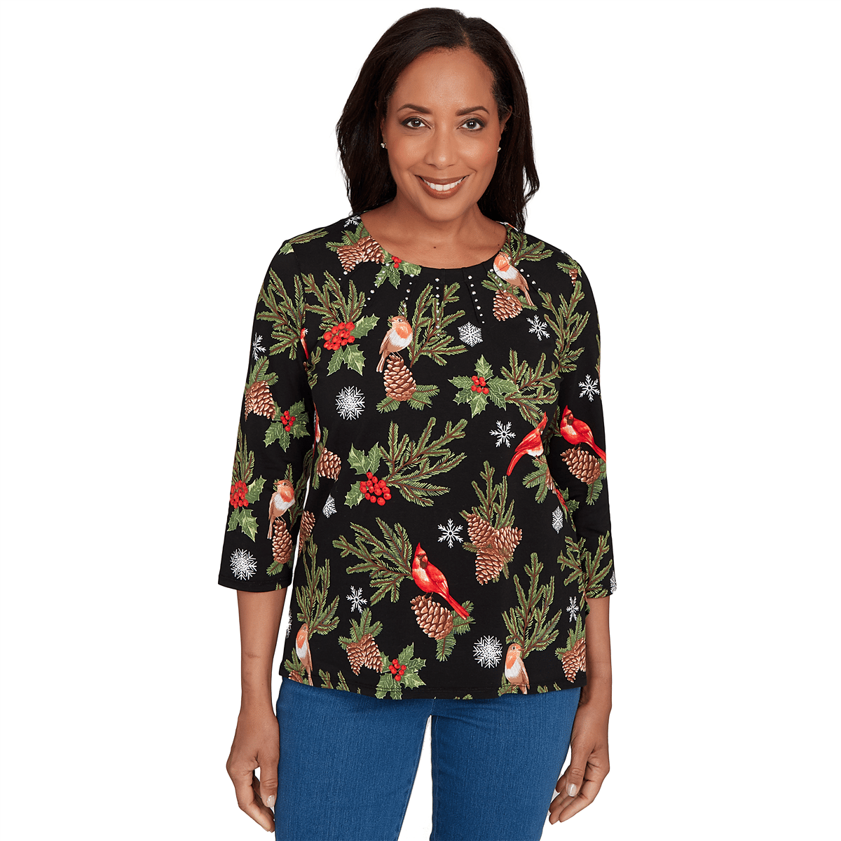 Click here for Womens Alfred Dunner Classics Cardinals & Pinecone... prices