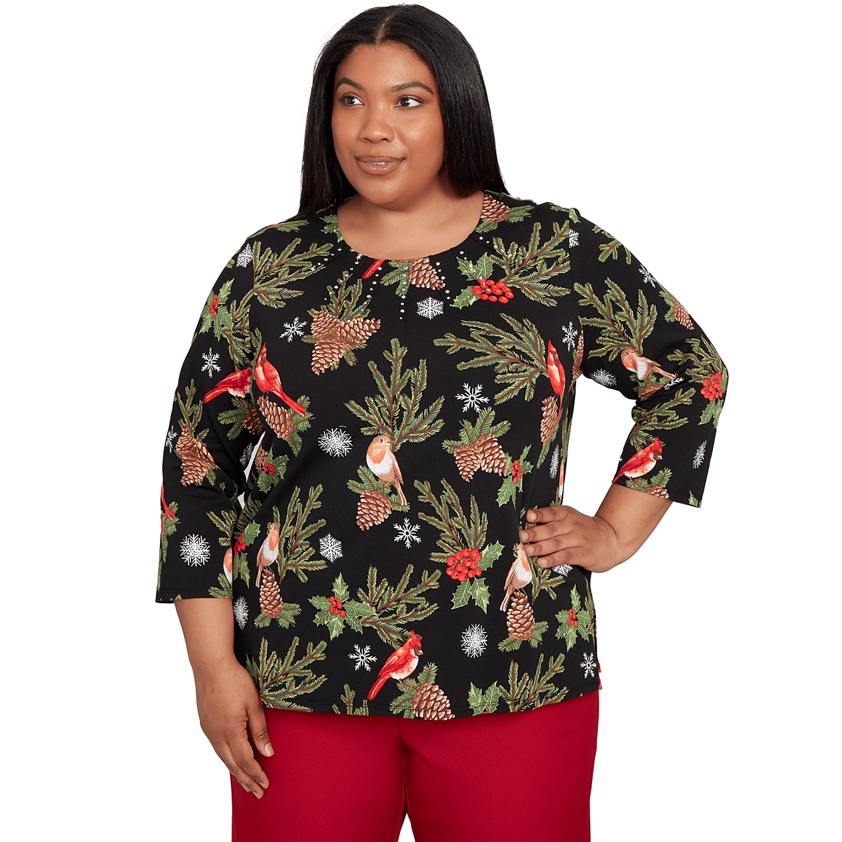 Click here for Plus Size Alfred Dunner Classics Cardinals & Pinec... prices
