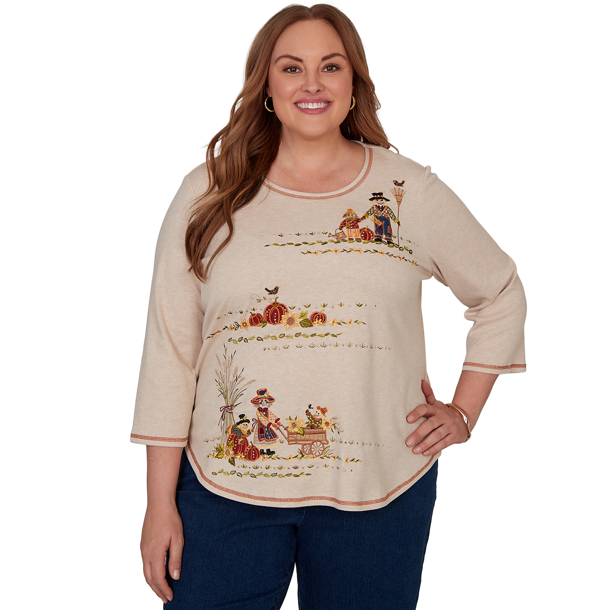 Click here for Plus Size Alfred Dunner Classics Scarecrow Family... prices
