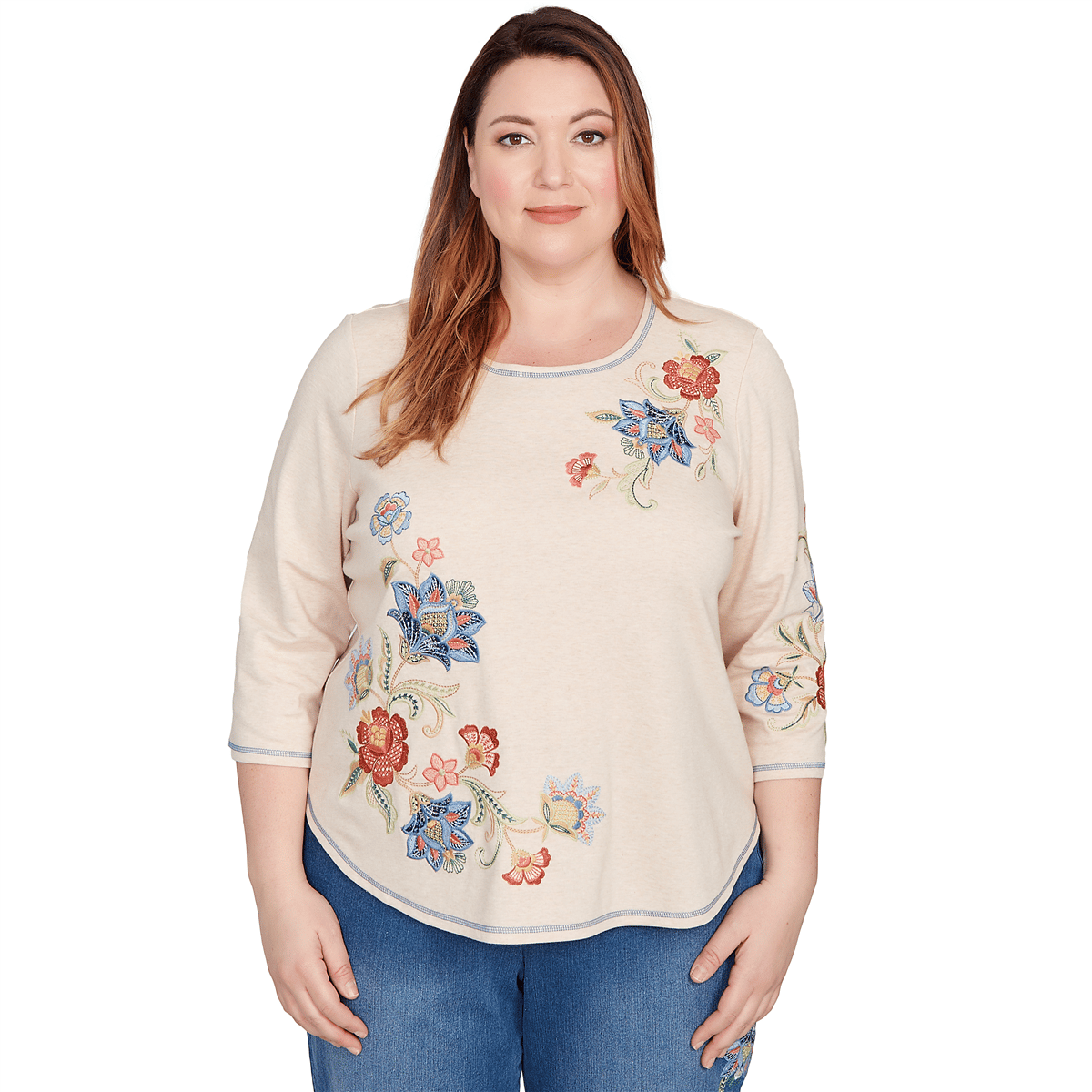 Click here for Plus Size Alfred Dunner El Paso Asymmetrical Flora... prices