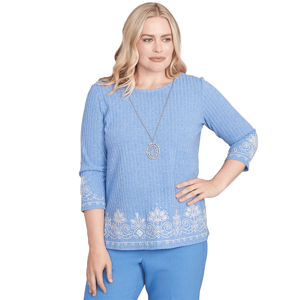 Click here for Petite Alfred Dunner Business As Usual Scroll Bord... prices