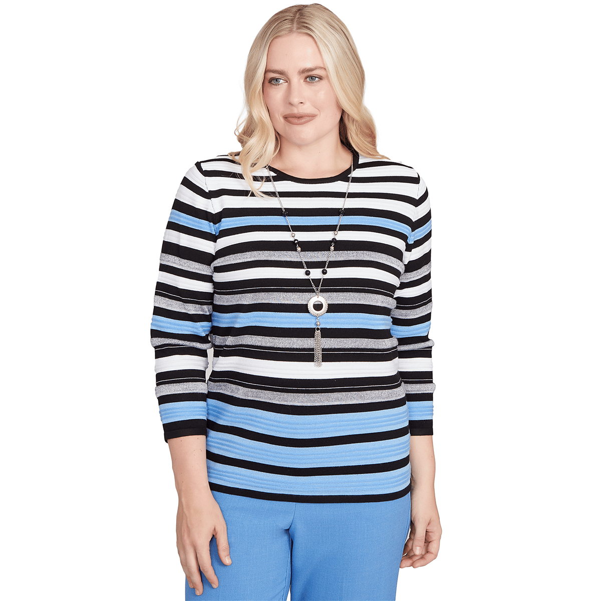 Click here for Petite Alfred Dunner Business As Usual Texture Str... prices