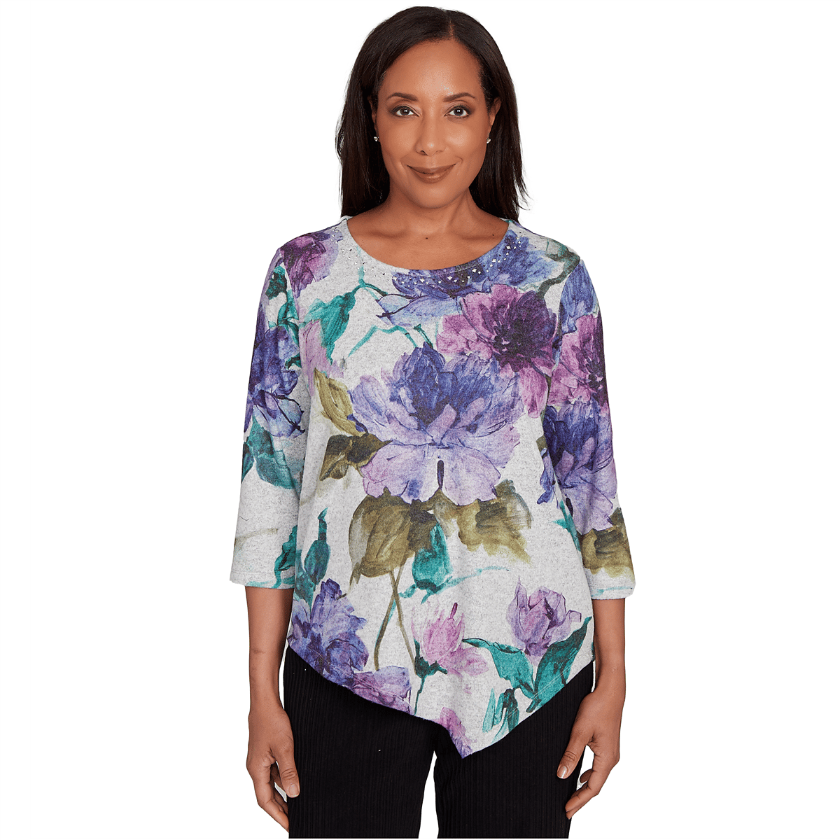 Click here for Petite Alfred Dunner Lake Champlain Asymmetrical F... prices
