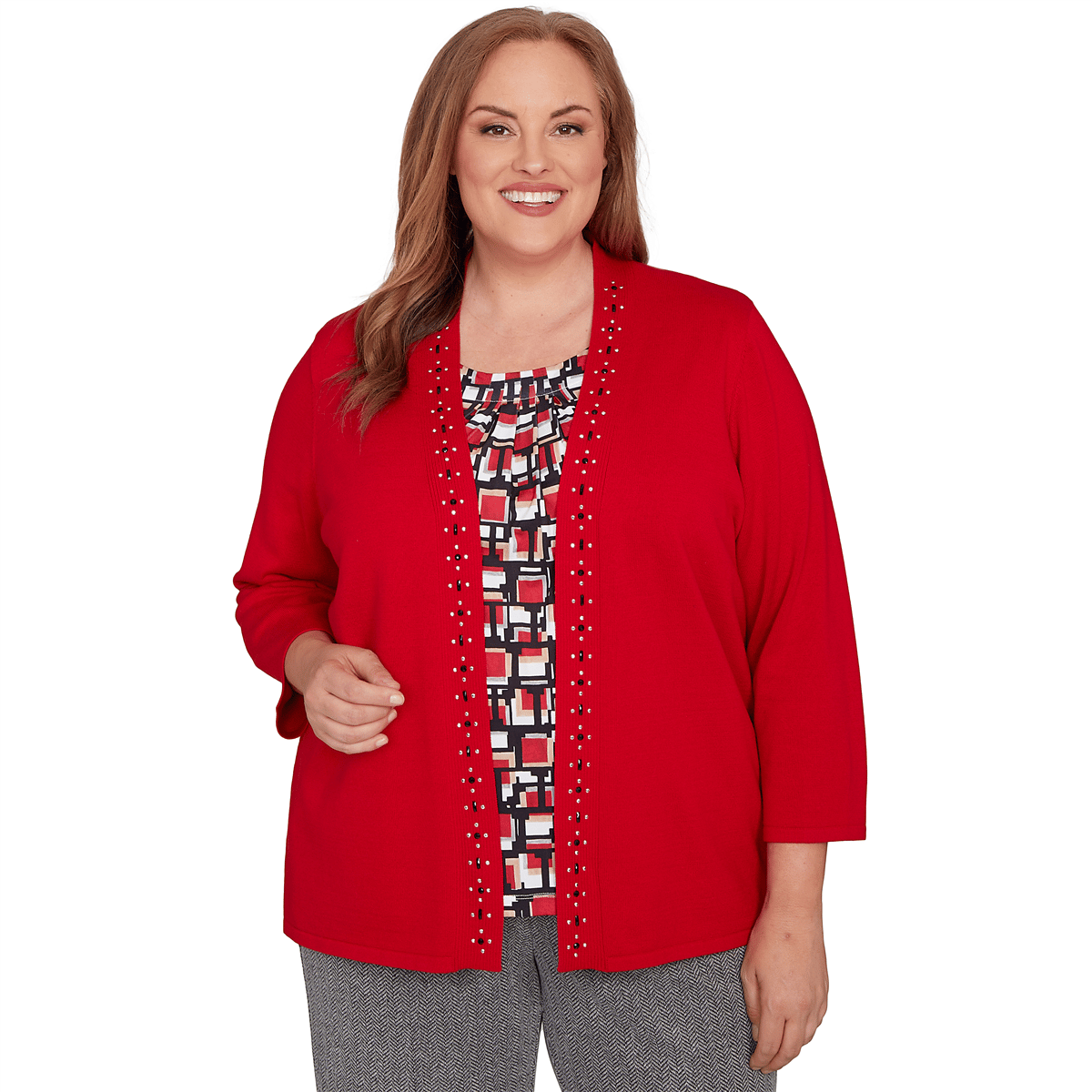 Click here for Plus Size Alfred Dunner Jet Setter Geometric Two I... prices