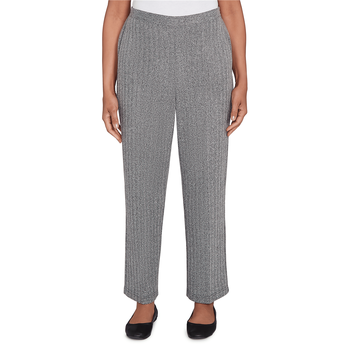 Click here for Petite Alfred Dunner Jet Setter Herringbone Short... prices