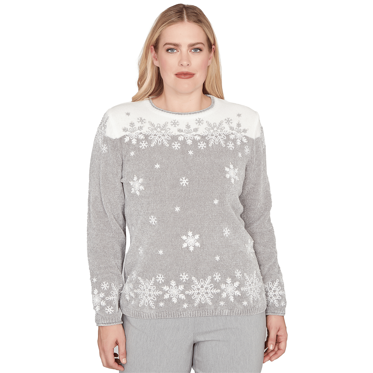 Click here for Petite Alfred Dunner Stockbridge Snowflake Embroid... prices