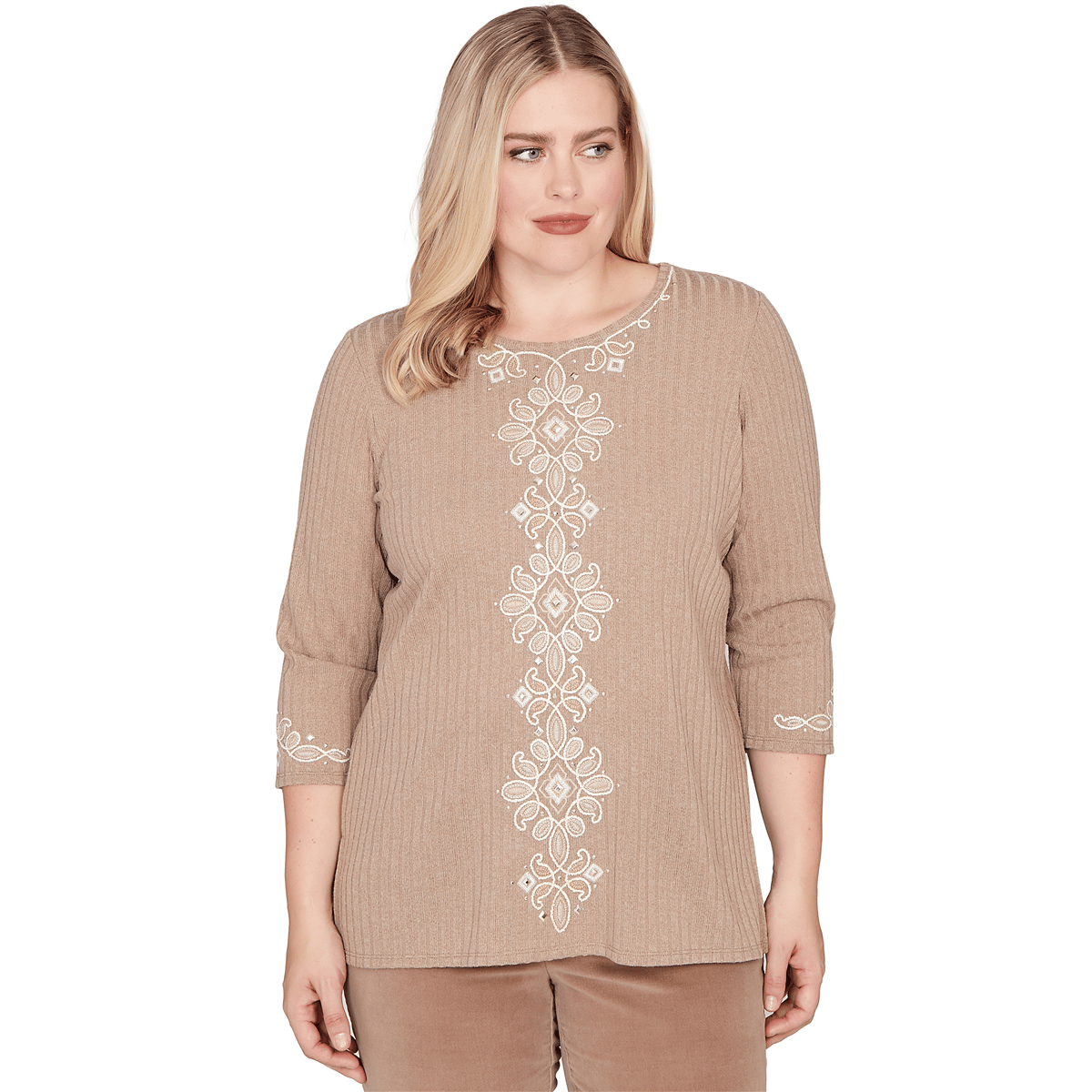 Click here for Womens Alfred Dunner Vienna Embroidered Medallion... prices