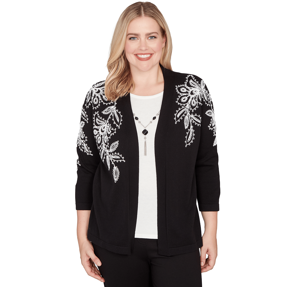 Click here for Petite Alfred Dunner Barcelona Floral Two In One C... prices