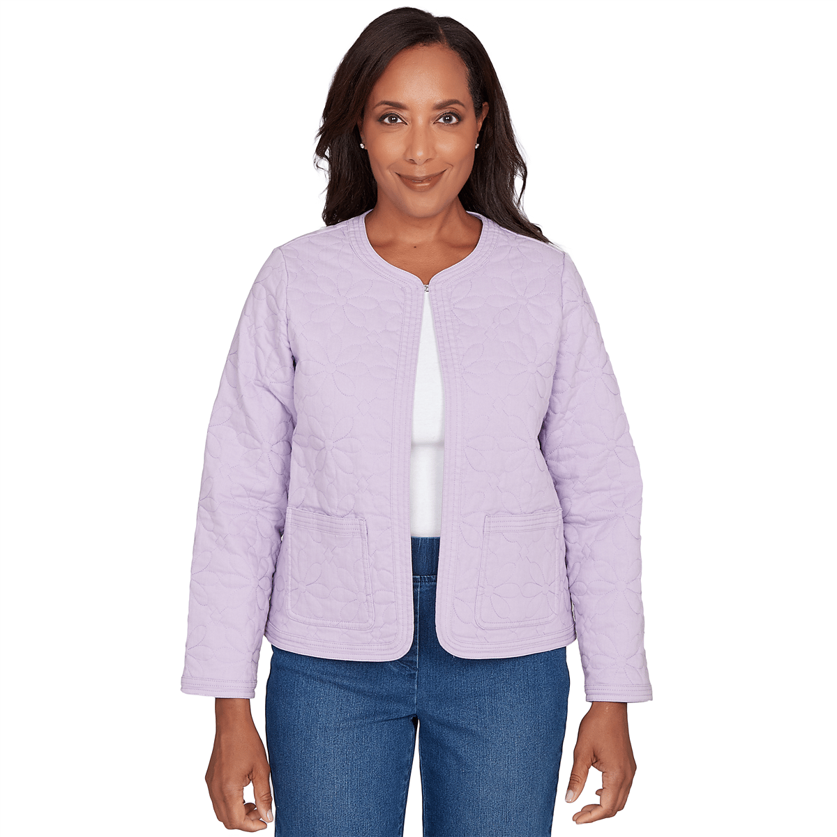 Click here for Womens Alfred Dunner Hilton Head Floral Quilted Ja... prices