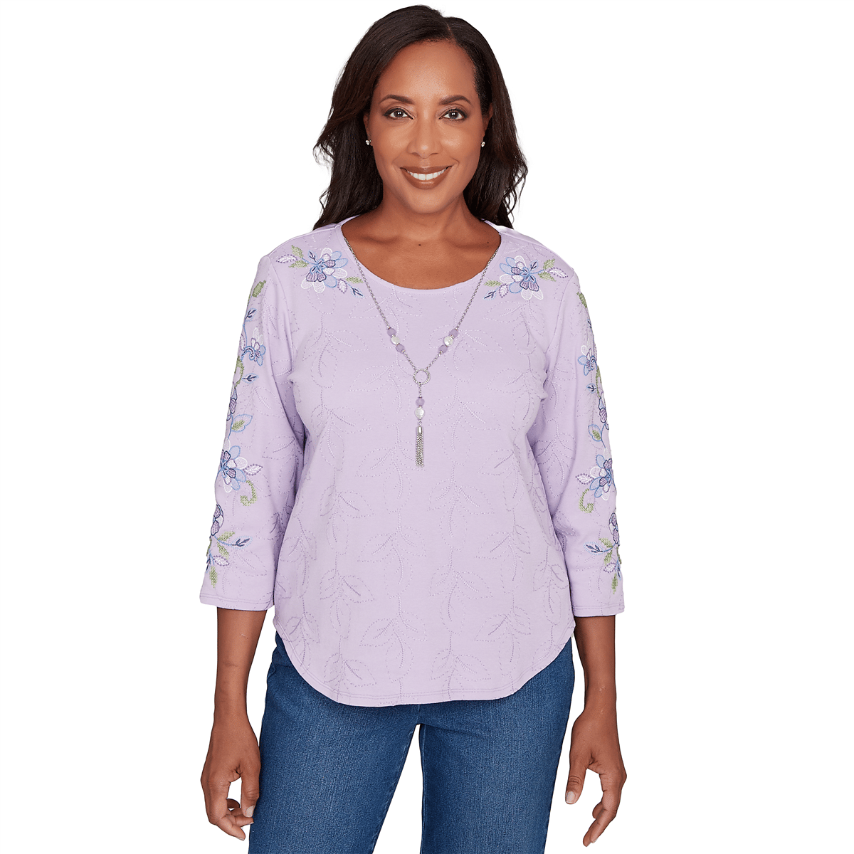 Click here for Womens Alfred Dunner Hilton Head Floral Leaf Embro... prices