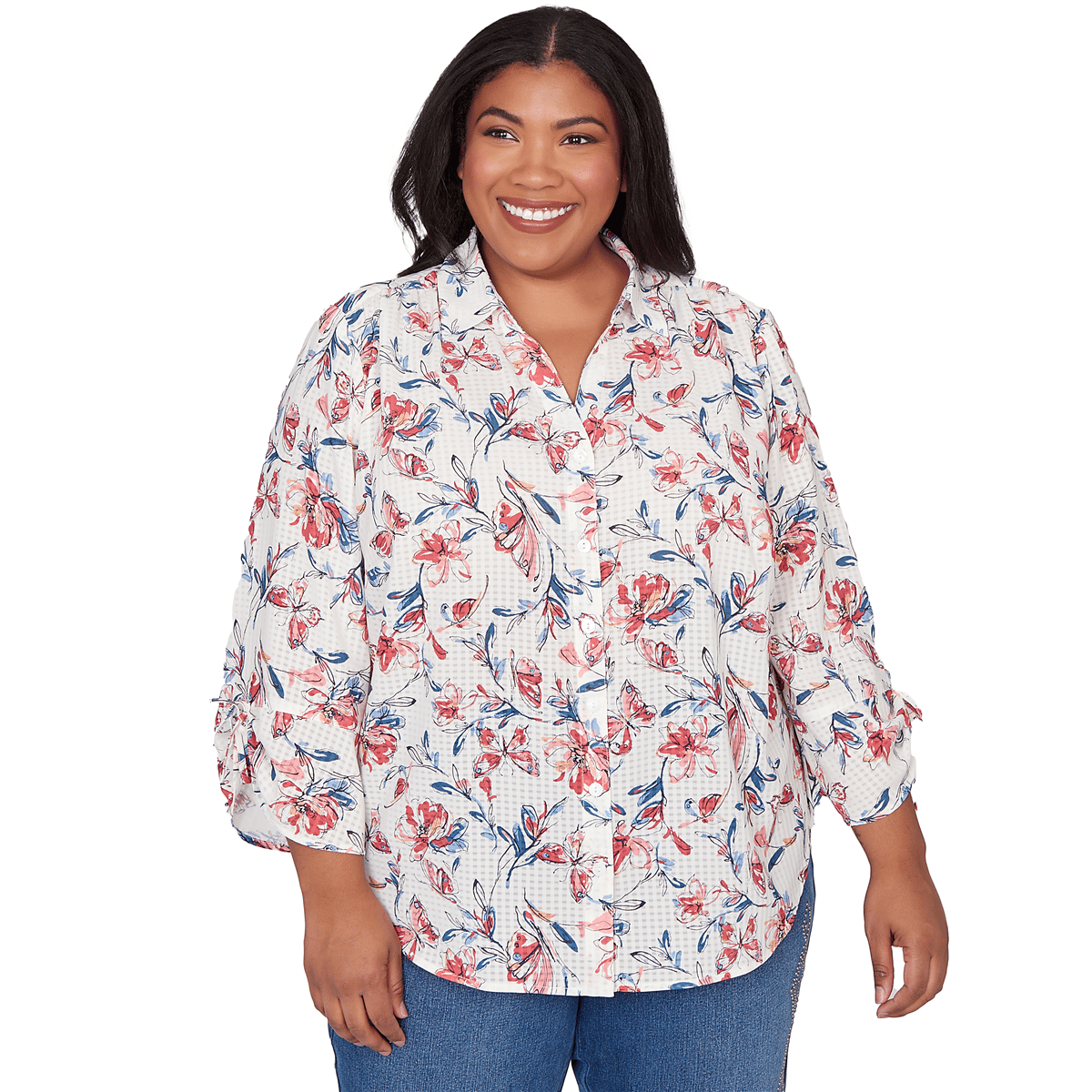 Click here for Plus Size Alfred Dunner Austin Etched Floral Butte... prices