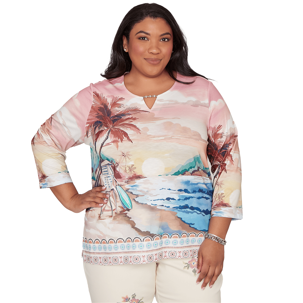 Click here for Plus Size Alfred Dunner Beachcomber Sunset Beach K... prices