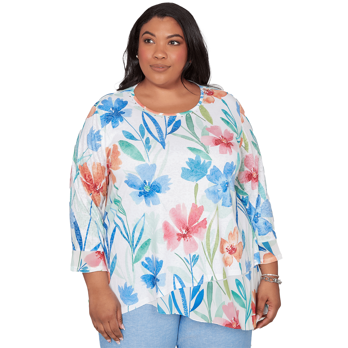 Click here for Plus Size Alfred Dunner Caribbean Blues Whimsical... prices