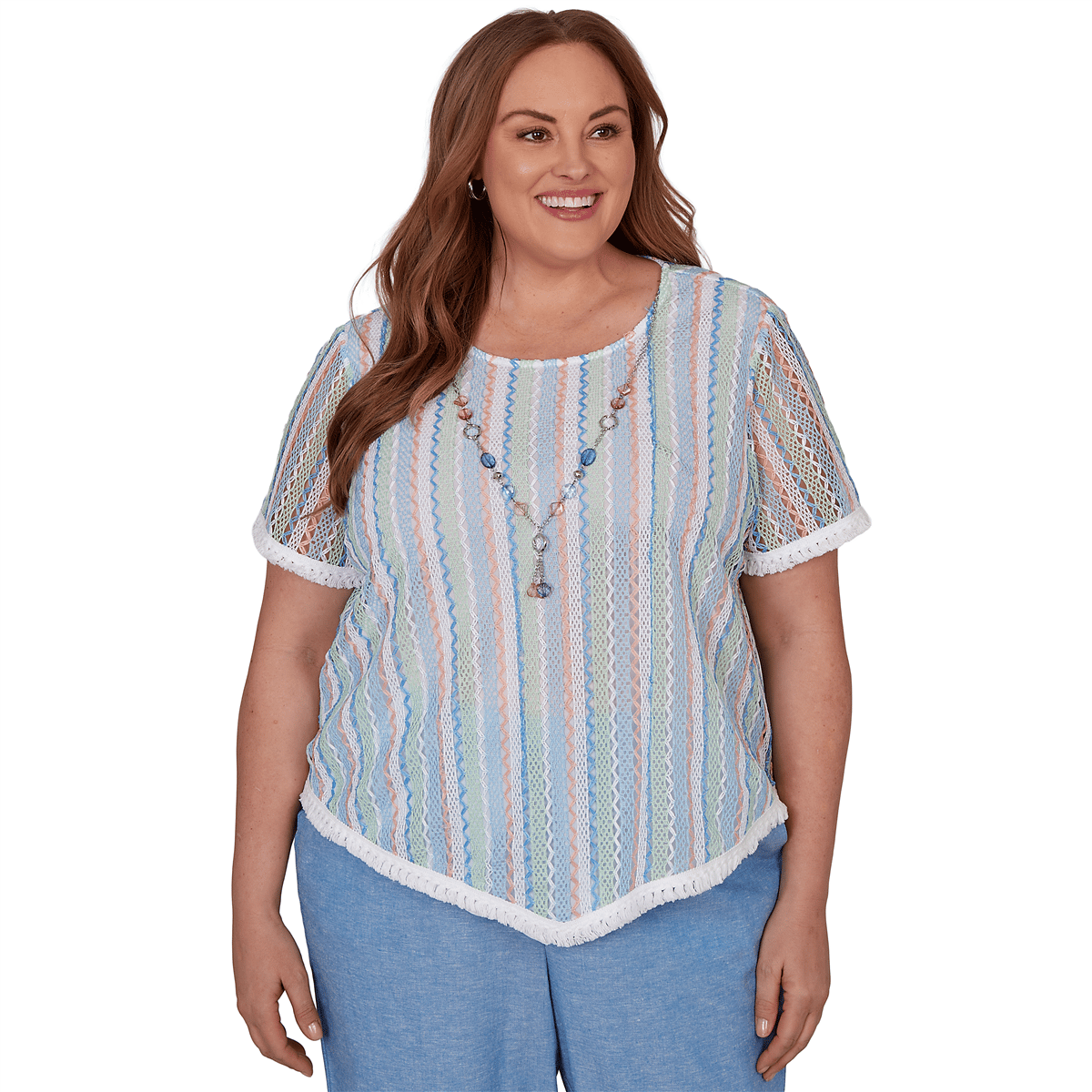 Click here for Plus Size Alfred Dunner Caribbean Blues Textured S... prices