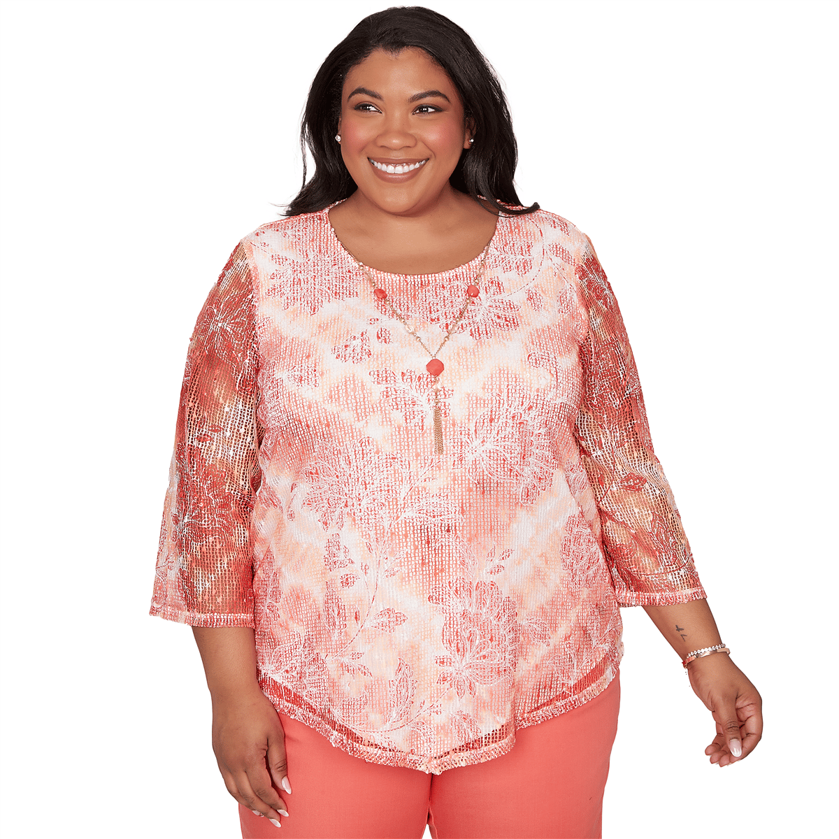 Click here for Plus Size Alfred Dunner Resort Living Tie Dye Flor... prices
