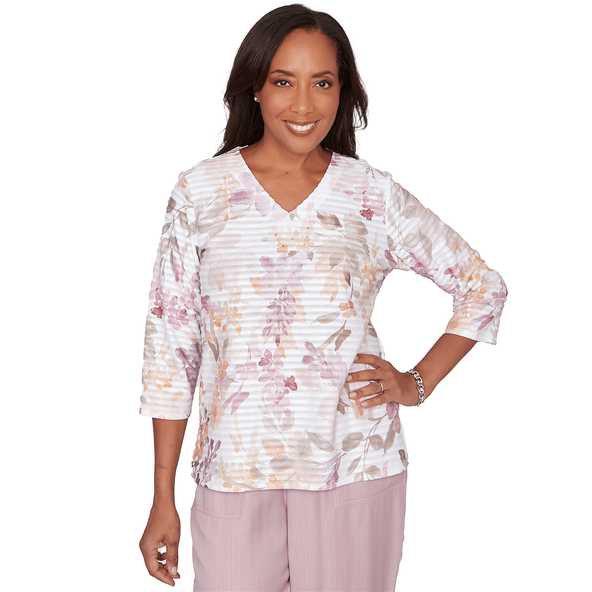 Click here for Womens Alfred Dunner Vintage Charm Watercolor Flor... prices