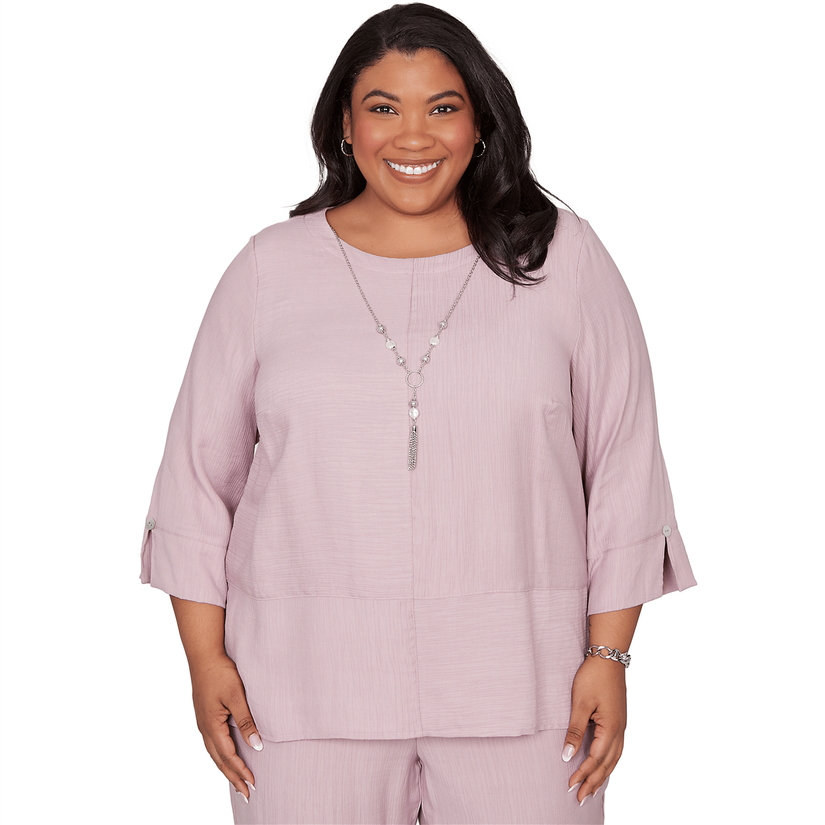 Click here for Plus Size Alfred Dunner Vintage Charm 3/4 Split Sl... prices