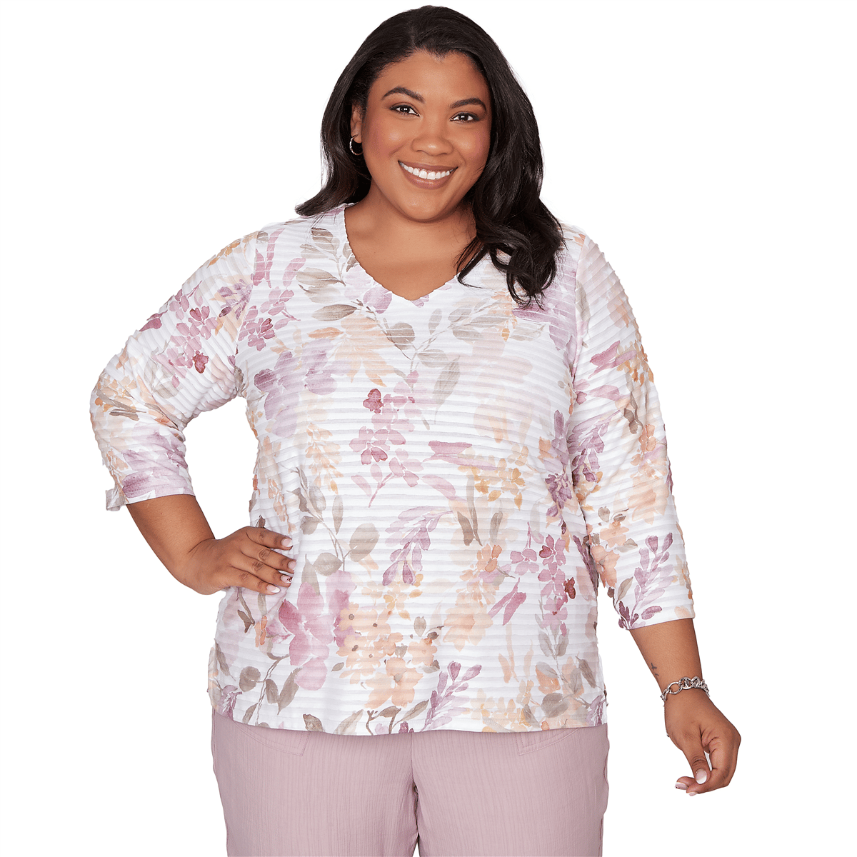 Click here for Plus Size Alfred Dunner Vintage Charm Watercolor F... prices