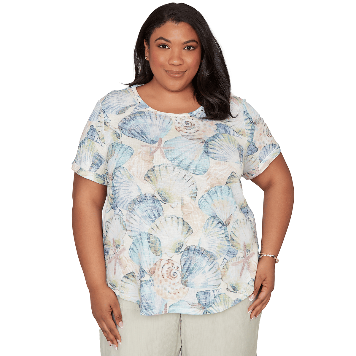 Click here for Plus Size Alfred Dunner Vintage Charm Round Neck S... prices