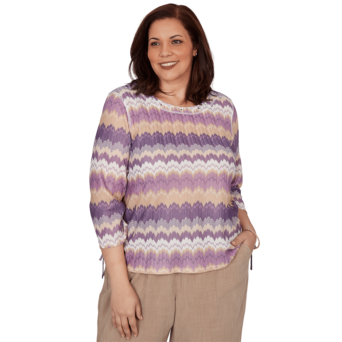 Click here for Plus Size Alfred Dunner Grand Bazaar Ripple Stripe... prices